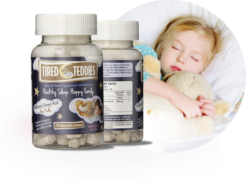 #1 Melatonin for Kids & Toddlers | Tired Teddies Natural Sleep Aids